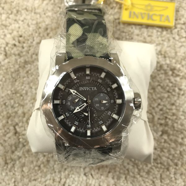 Invicta Coalition Commando Men's 46mm Quartz Watch Camo Strap New ...