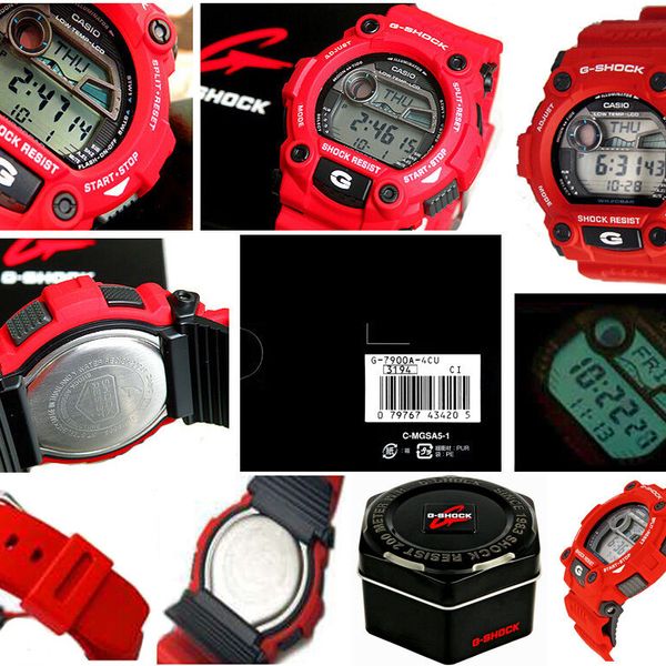 Casio G-Shock G7900A-4 Rescue Red Tough Series Four Point Design Watch ...
