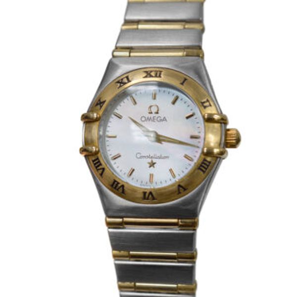 Omega Constellation 795.1203 Full Bar MOP 18k Yellow Gold Steel 23MM Lady Quartz | WatchCharts ...