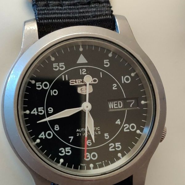 Seiko 5 Sports Men's Black Watch - SNK809 | WatchCharts Marketplace