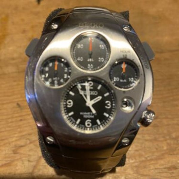Very Rare Seiko Sportura Slq007 9t82 kinetic movement limited edition ...