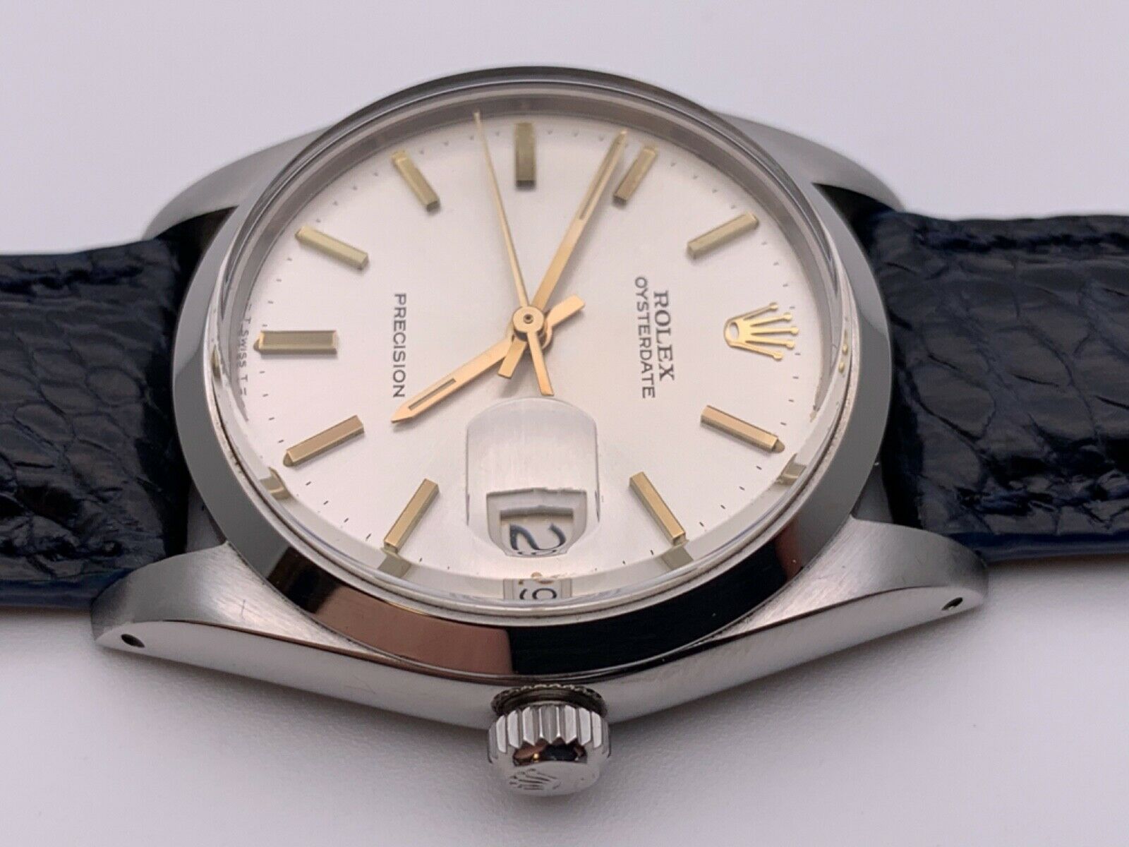 1963 ROLEX OYSTERDATE PRECISION 6694 MENS WATCH. MECHANICAL CAL.1225 ...