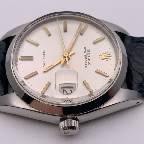 1963 ROLEX OYSTERDATE PRECISION 6694 MENS WATCH. MECHANICAL CAL.1225 ...