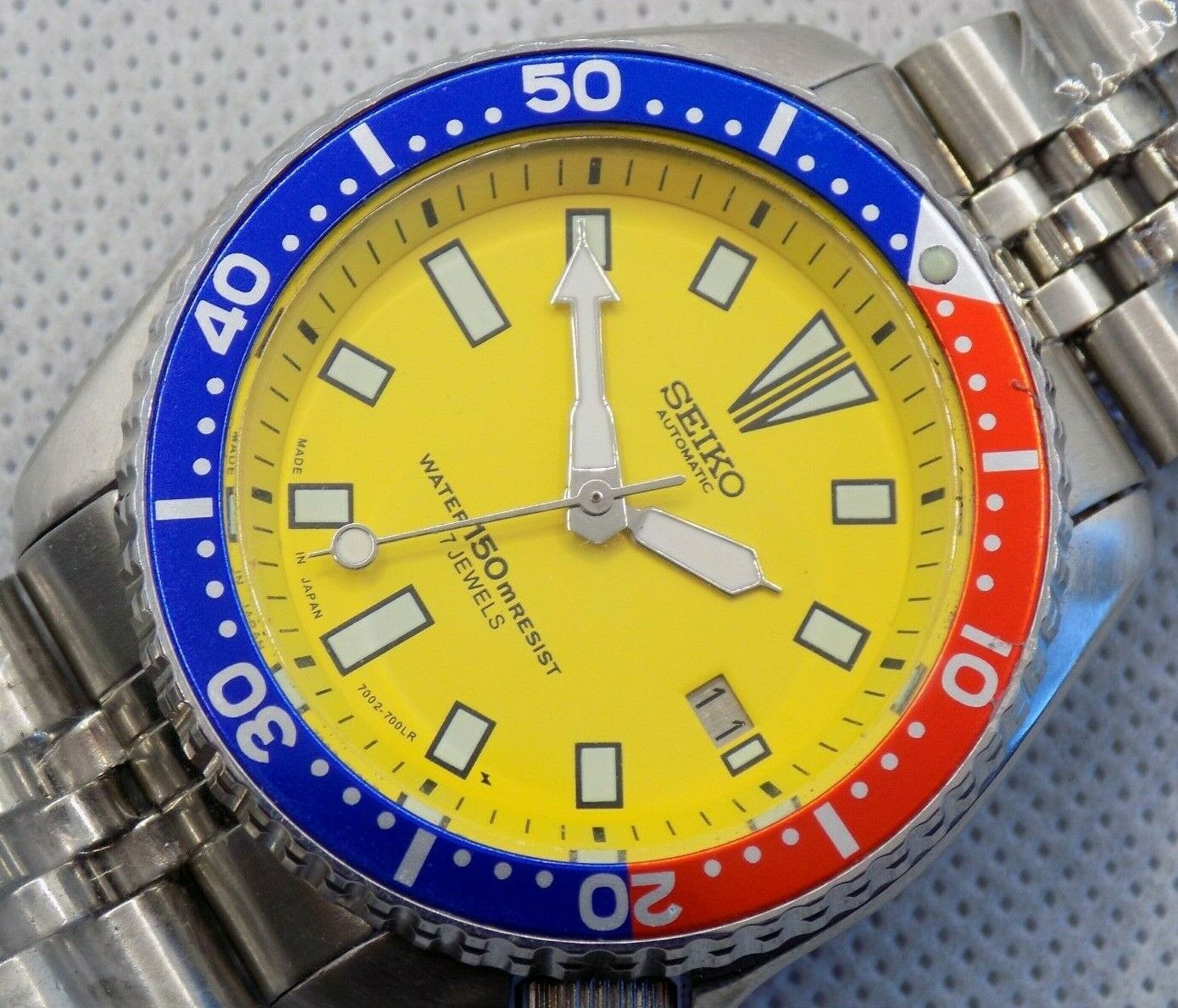 Seiko 'SDS001' Scuba Divers 150M c.1994 7002-7000 Mens Automatic Watch ...