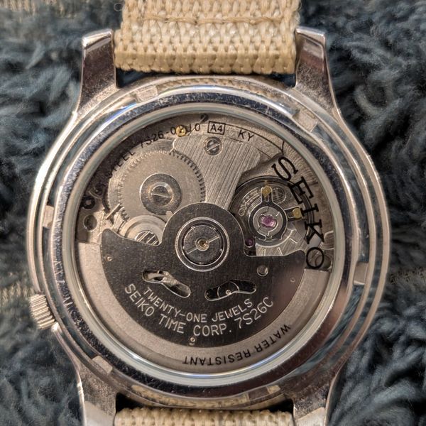 Seiko 5 Sports Beige Men's Watch - SNK803 | WatchCharts Marketplace