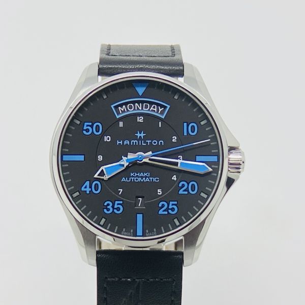 FS: Hamilton Khaki Pilot Air Zermatt Day Date Watch H64625731 ...