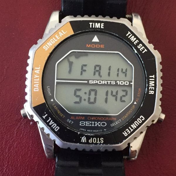 SOLD 1983 Seiko Astronaut A829 6029 Sports Chronograph $179 ...