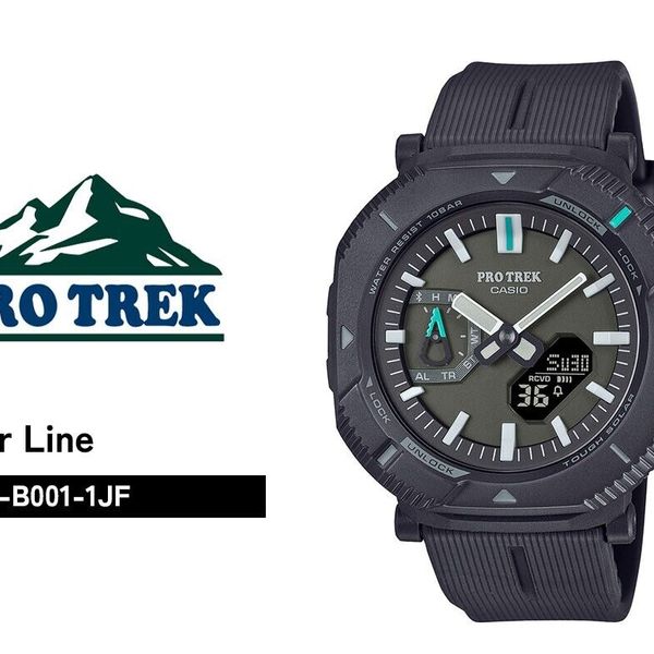 CASIO PRO TREK PRJ-B001-1JF Hiker Line Bluetooth Solar Men Watch New in ...