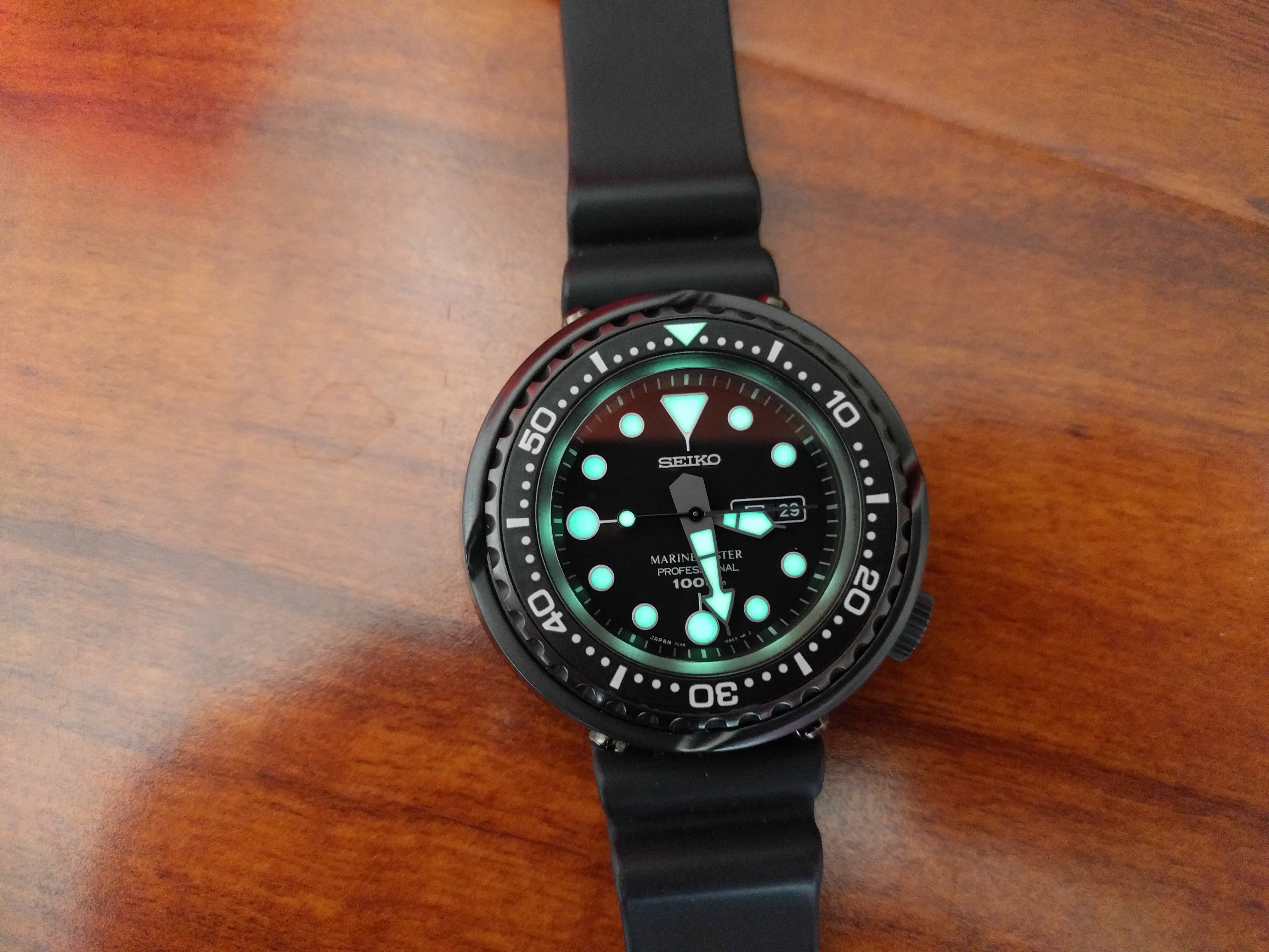 FS: Seiko SBBN013 Darth Tuna w/ Black Strapcode Super Engineer II ...