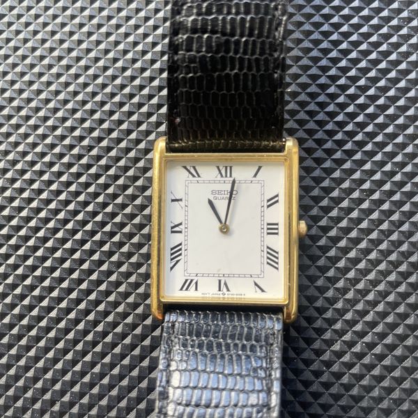 Vintage Seiko Tank 5Y30-5060 Gold Plated Dress WatchÂ | WatchCharts ...