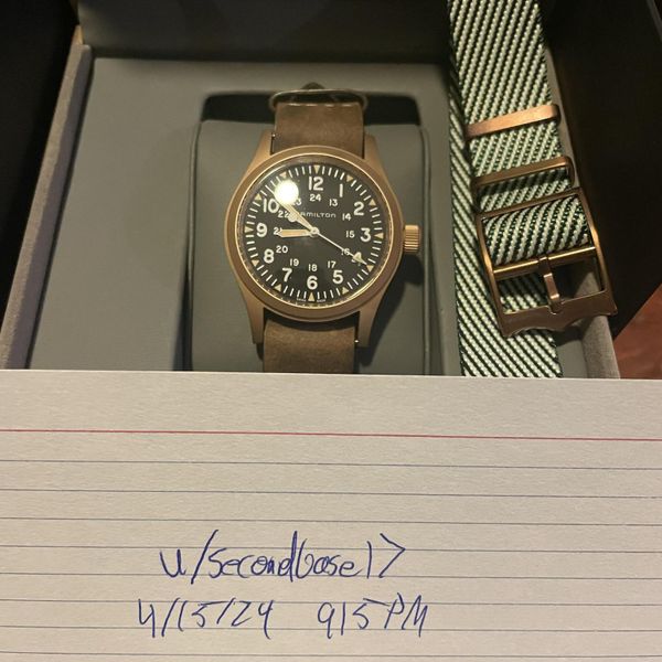 [WTS] Hamilton Khaki Field 38 Bronze | WatchCharts Marketplace