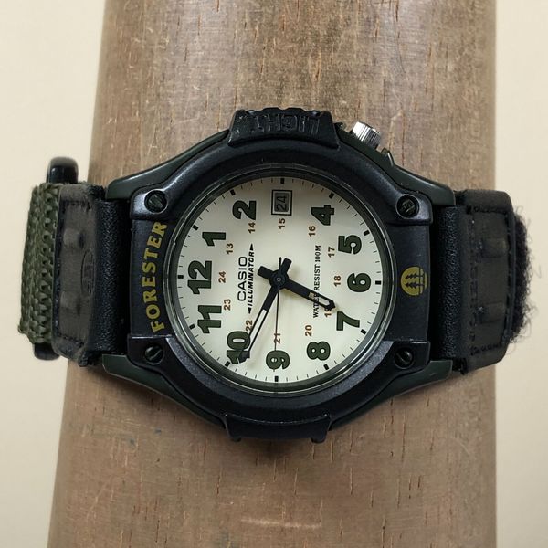 Casio Illuminator Men FT-500 Forester Indiglo Nylon 40mm Quartz Analog ...