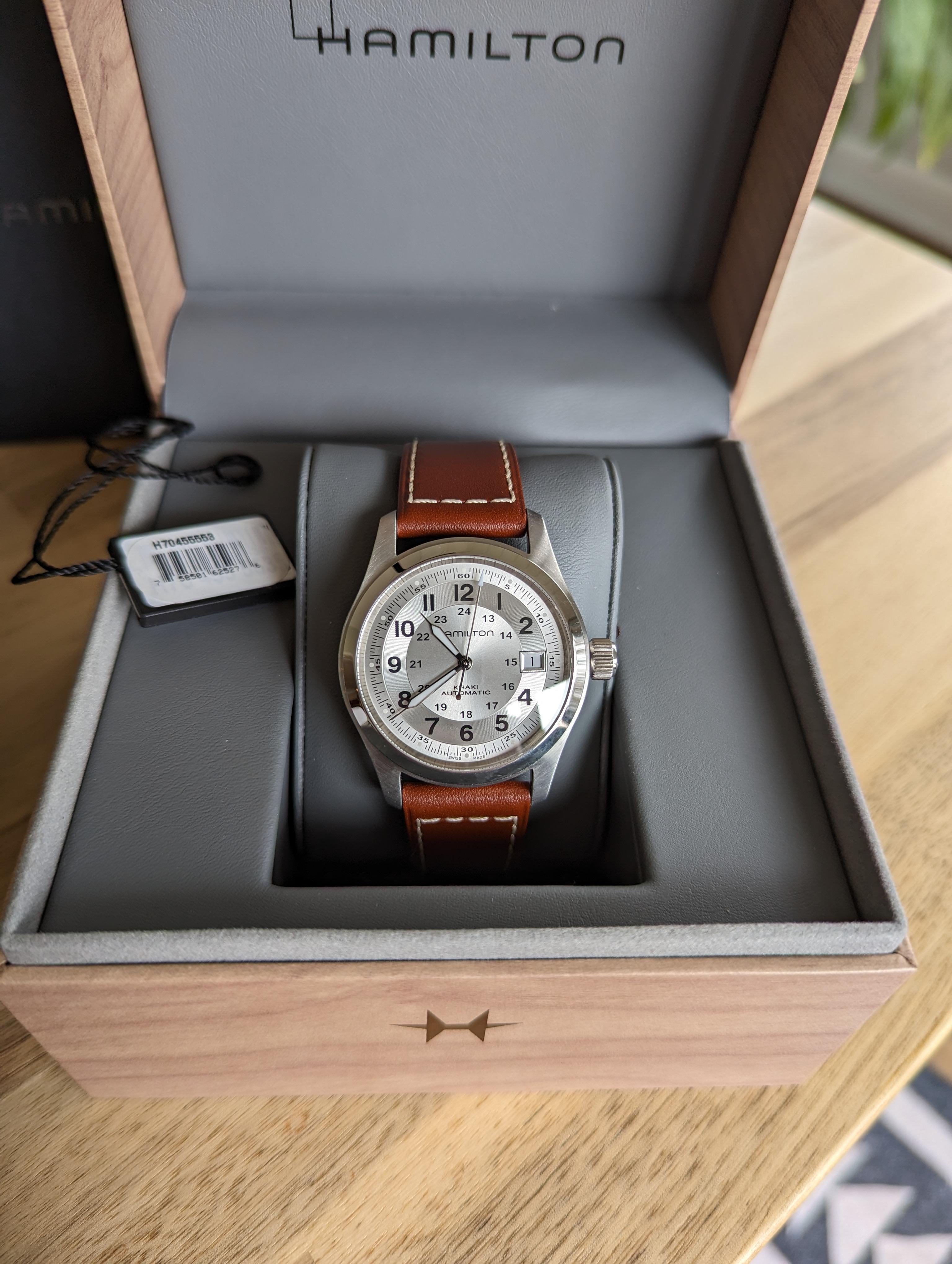 [WTS] Hamilton Khaki Field Automatic 38mm H70455553 | WatchCharts