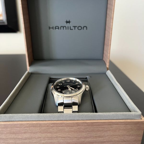 New Hamilton Khaki Field Murph Black Dial Automatic 38mm Men's Watch ...
