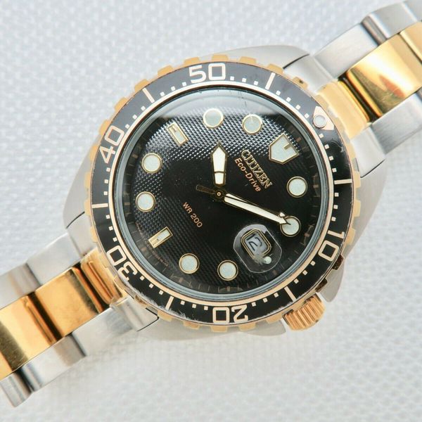 MENS TWO TONE CITIZEN ECO DRIVE E110-S000149 WORKING | WatchCharts ...