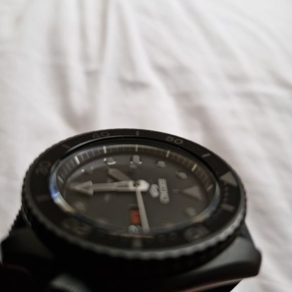 Seiko 5 Sports SRPD79K1 Automatic Watch Black NATO and Black Rubber ...