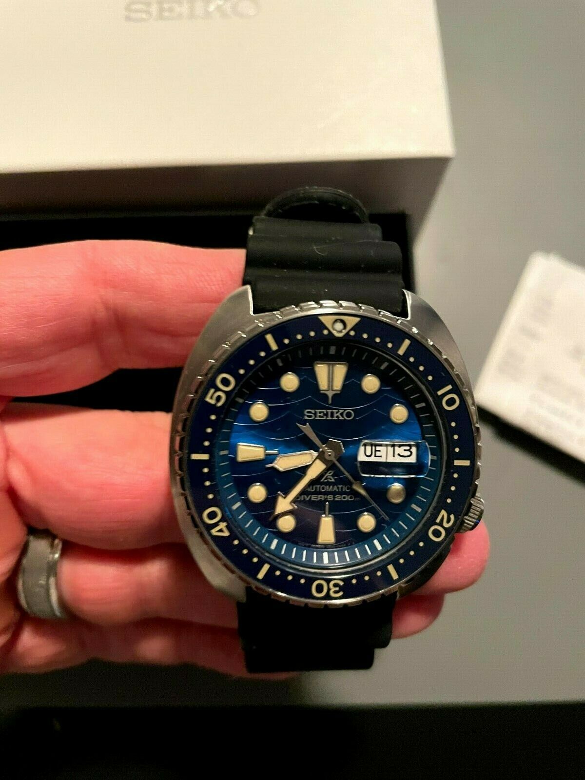 Seiko Prospex Blue Men's Watch - SRPE07 King Turtle SHARK FIN SPECIAL ...