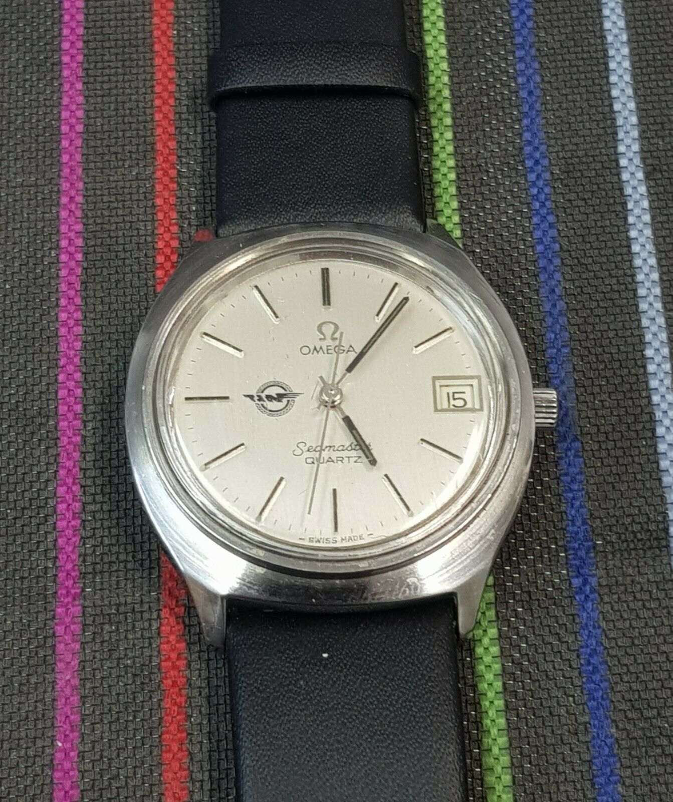 OMEGA SEAMASTER VINTAGE QUARTZ Cal.1315 "EGED"-ISRAEL BUS COMPANY WATCH ...