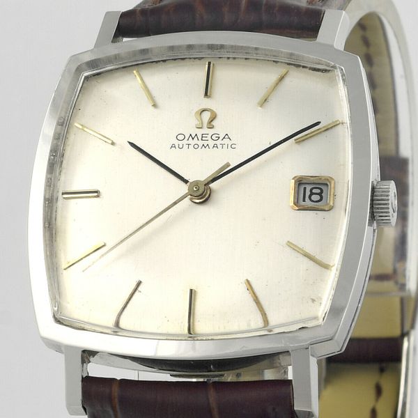 1968 OMEGA Automatic Date Cal 565 Stainless Steel Vintage Mens Wrist ...