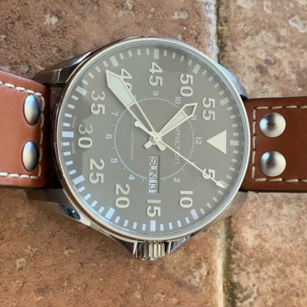 Hamilton Khaki Pilot automatic watch H647150 | WatchCharts Marketplace