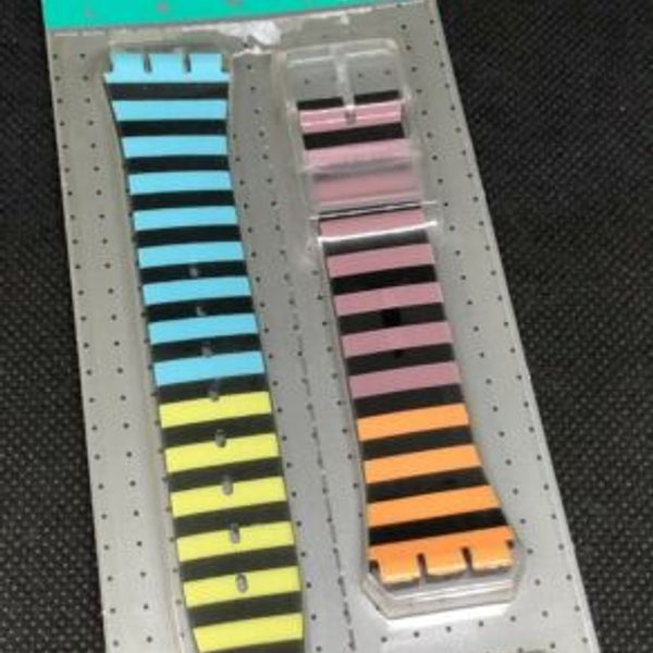 New 1988 17mm Gent Vintage Swatch Watch Band GB407 Coral Gables New In ...