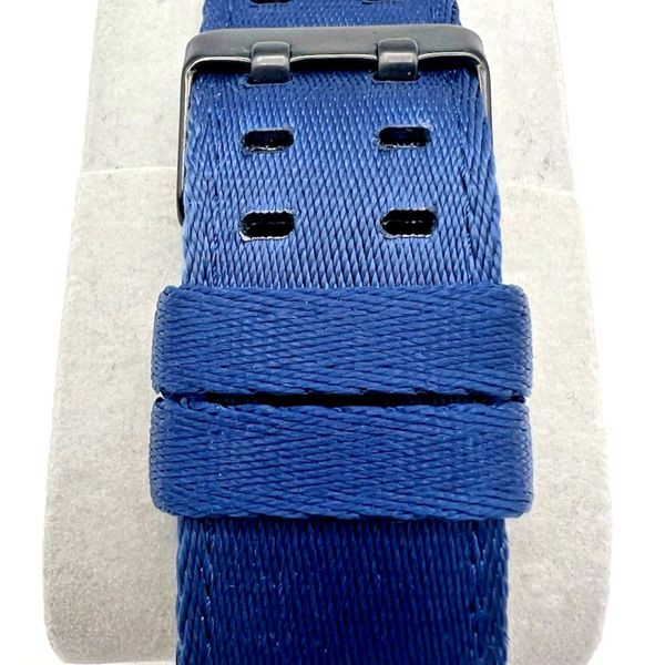 Casio MDV-106 Men's Duro 200M Diver's Watch Black Pepsi Dial Blue Nylon ...