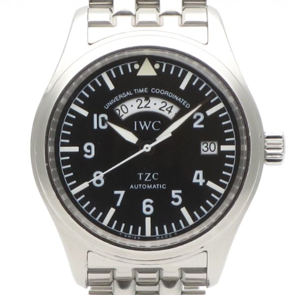 IWC SCHAFFHAUSEN Watch Freeger UTC 3251-002 Black Automatic winding ...