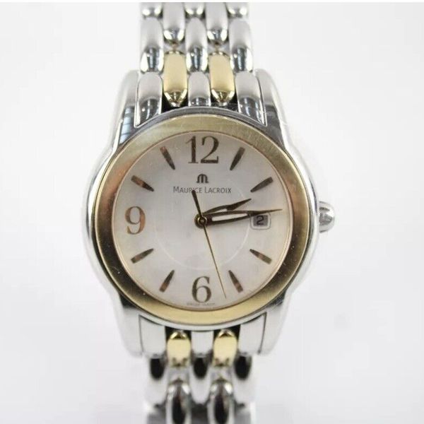 Mens Maurice Lacroix Sphere Two Tone Watch Ref. SH1018 Quartz Working ...