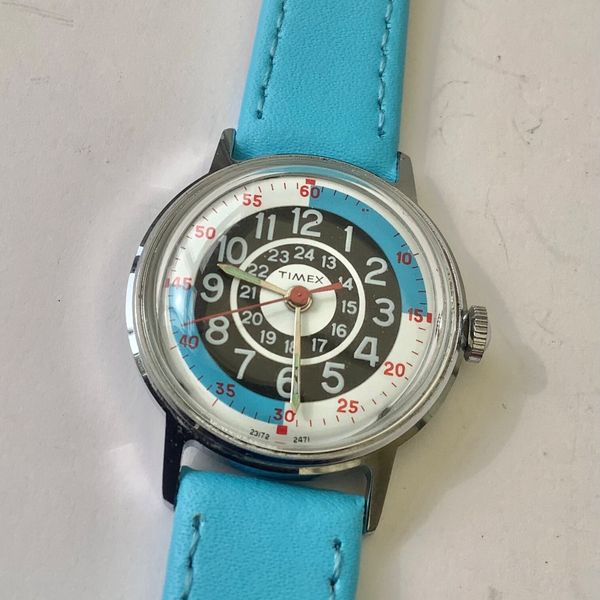 VINTAGE MECHANICAL TIMEX SPRITE BULLSEYE WATCH 1971,WORKING ...