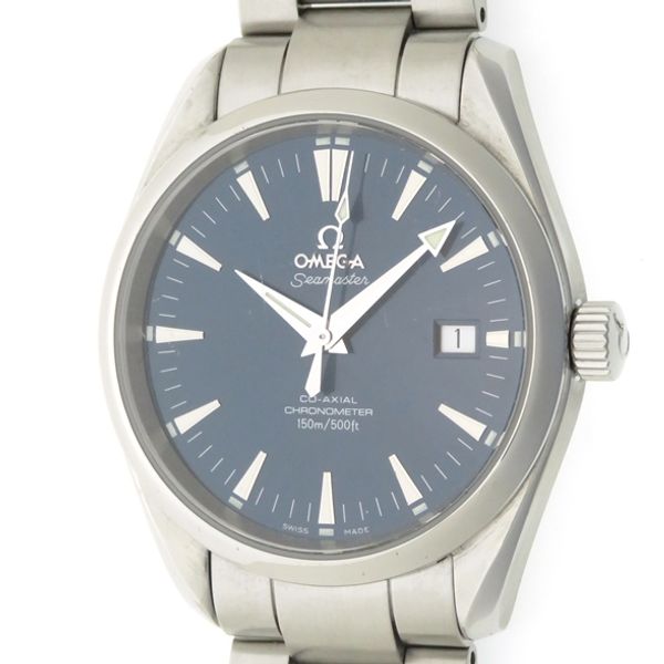 OMEGA Omega Seamaster Co-Axial Aqua Terra 2503.80 Blue Dial SS ...