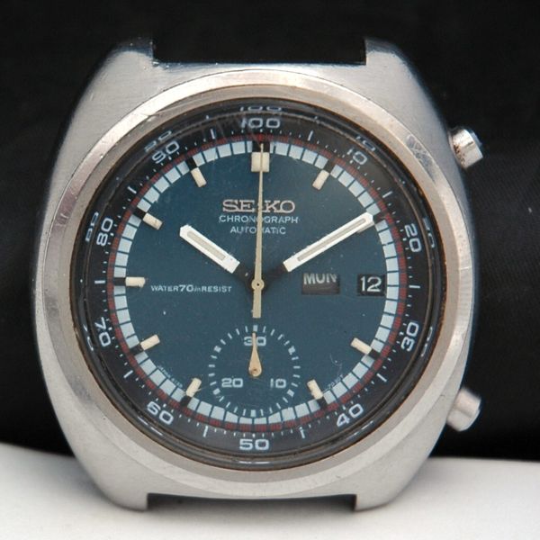 1971 SEIKO Chronograph Automatic WATCH VTG 6139-7002 7030 Bruce Lee ...