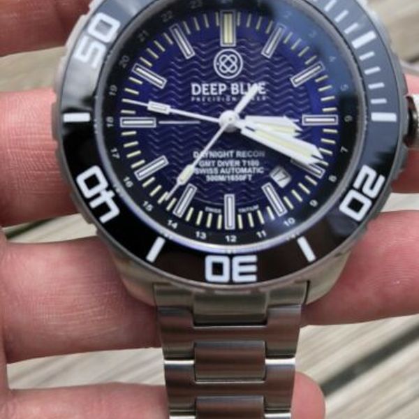 Deep Blue Recon GMT Dive Watch Swiss ETA Tritium | WatchCharts Marketplace