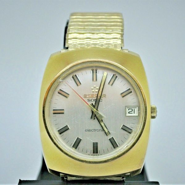 Vintage Eterna Sonic (cal 1550) ESA9162 Electronic Tuning Fork watch ...