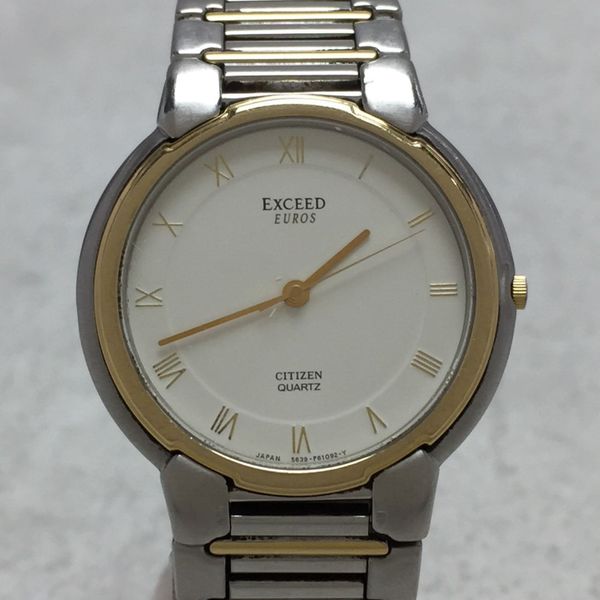 [Used] CITIZEN EXCEED EUROS / Quartz watch / Analog / Stainless steel ...