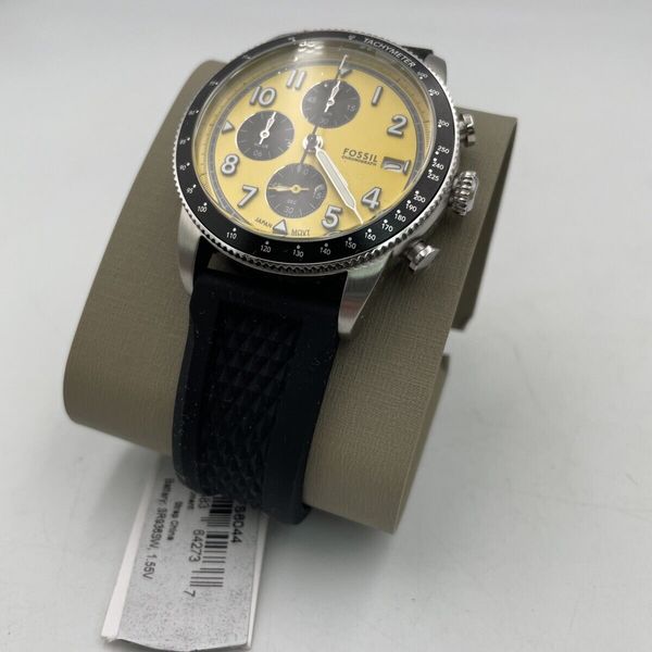 Fossil -Tourer Chronograph yellow FS6044 chrono watch quartz ...