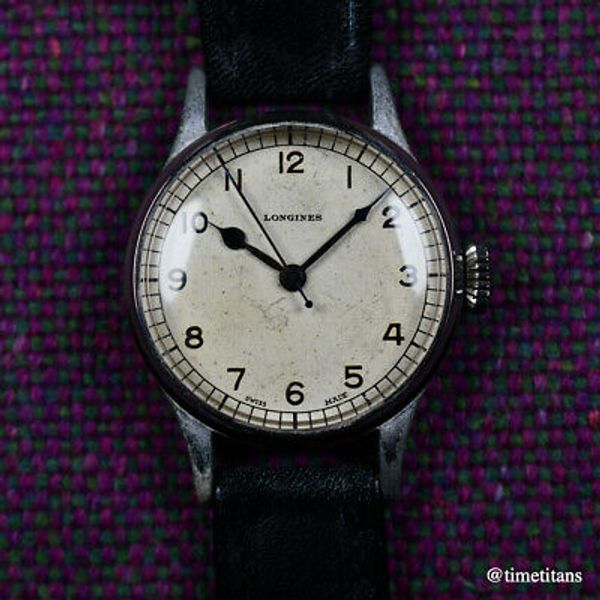 LONGINES 6B/159 RAF ROYAL AIR FORCE MILITARY 1943 Cal 12.68N BLUED ...