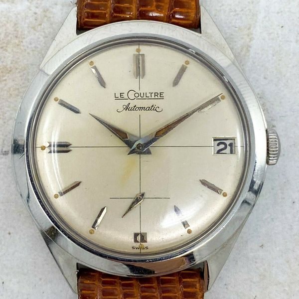 Vintage Jaeger LeCoultre Crosshair Automatic Wristwatch 35mm Steel ...