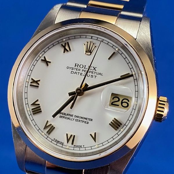 Fs: Rolex 16203 Datejust steel & gold 100% Brand New complete set ...