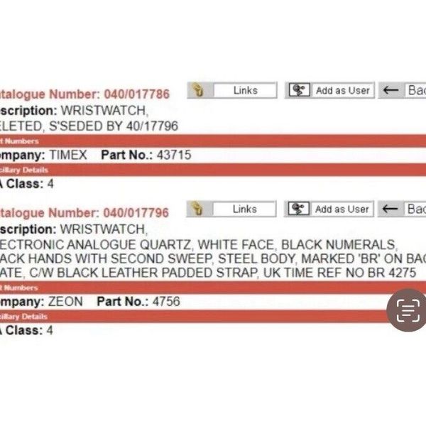 Timex â Blue Wavesâ British Rail Train Guards Watch Marked BR Quartz BO ...