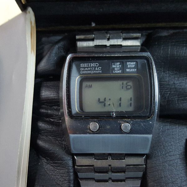 Seiko 0634 5019 Quartz LC Chronograph Watch & Original papers & Box ...