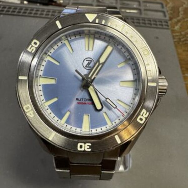 Zelos Swordfish V2 Ice Blue - 42mm - Automatic Watch - Limited Edition ...