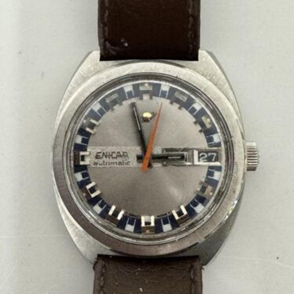 Vintage Enicar Sherpa 600 Stainless Steel Swiss Automatic Watch (Sto ...