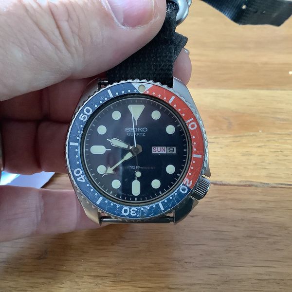 Seiko Automatic Divers Watch Pepsi Bezel | WatchCharts Marketplace
