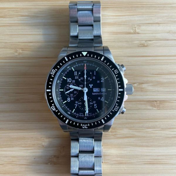 Marathon WW194014 CSAR Pilot Automatic Watch with Tritium - Silver ...