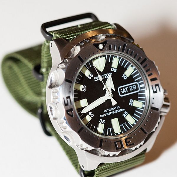 Seiko Monster Original with a bunch of nato's | WatchCharts