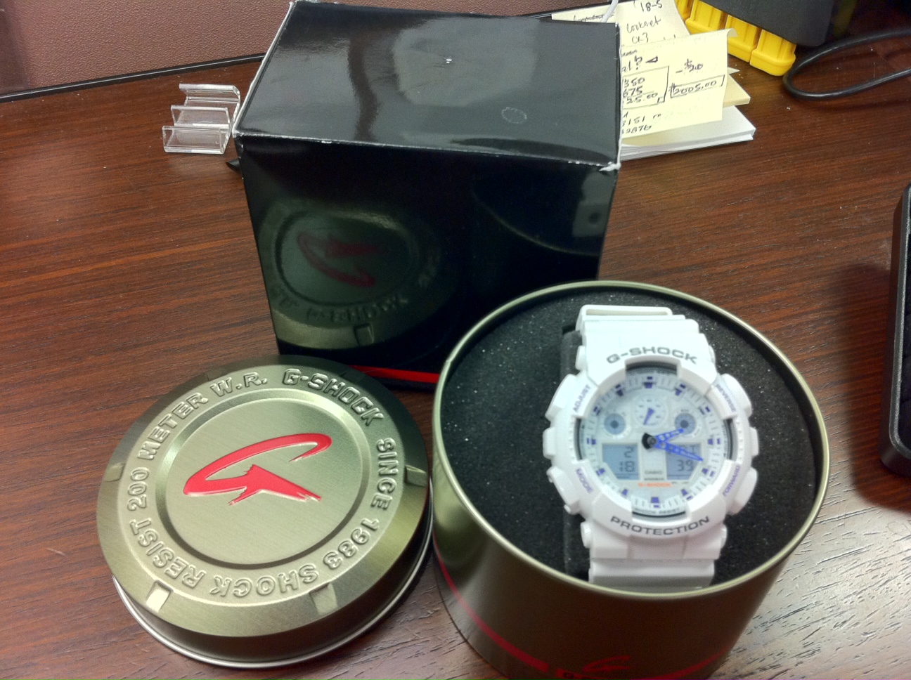 HUGE White Casio G-Shock GA100A-7A (Huge 55mm) | WatchCharts
