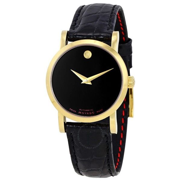 Movado RED LABEL Women's Analog Display Swiss Automatic LIMITED Gold ...