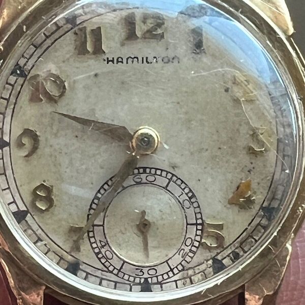 Vintage Men's Hamilton 10K Gold Filled Watch 17 Jewels 987a Tested ...