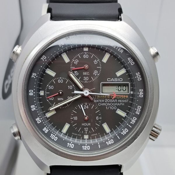 Vintage Casio TIMBER CRUISER TIC-100 Chronograph (1990s) Men Watch ...