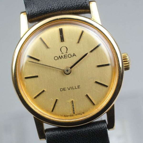 â ¶[EXC+5] Vintage OMEGA De Ville Cal. 625 Gold Women's Hand Winding ...